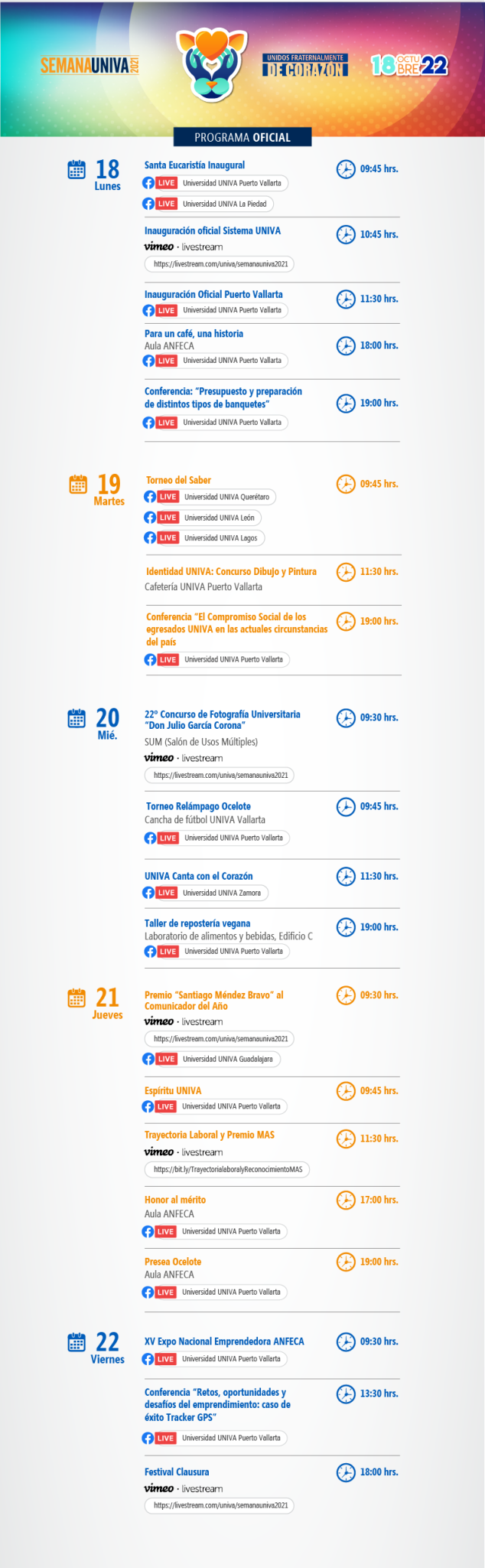 Semana UNIVA 2021 - Puerto Vallarta